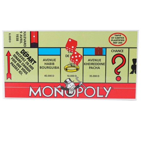 JEU DE MONOPOLY - VERSION FRANCAIS - GRAND MODELE